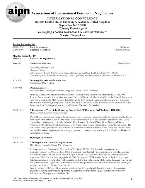 Association of International Petroleum Negotiators - AIPN