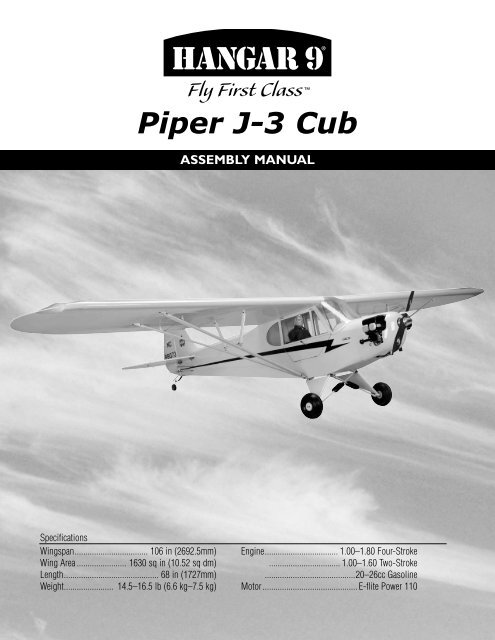 1/4 Scale J-3 Cub Manual - RC DEPOT
