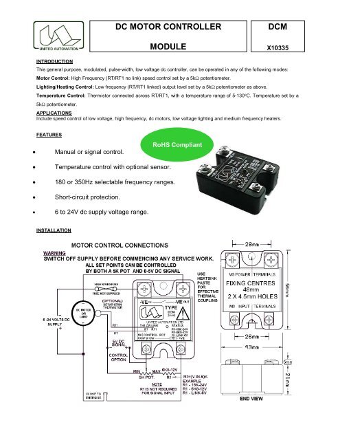 United Automation DCM-24-40 datasheet: pdf - Octopart