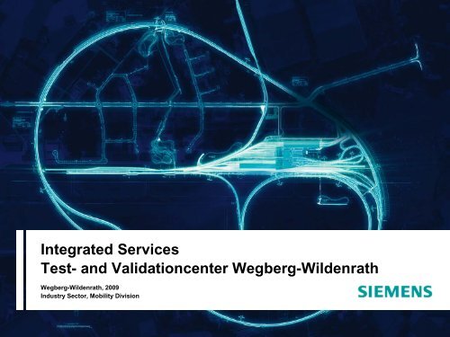 Presentation Test- and Validationcenter - Industry