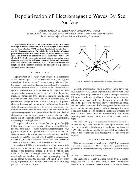 Depolarization of Electromagnetic Waves By Sea Surface