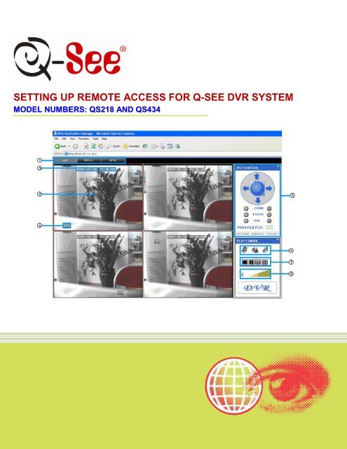 setting up remote access for q-see dvr system
