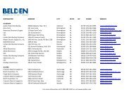 cable cross reference chart - ICM Corp