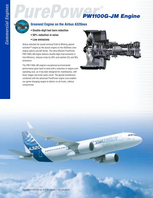 PW1100G-JM Engine - Pratt & Whitney