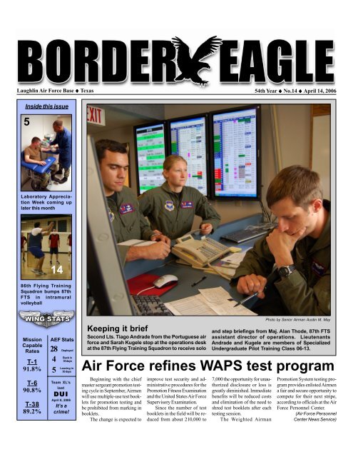 Air Force refines WAPS test program - Laughlin Air Force Base