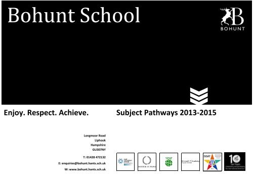 Pathways Booklet 2013-15 - Bohunt School