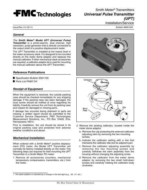Universal Pulse Transmitter (UPT) - Measurement Solutions - FMC ...