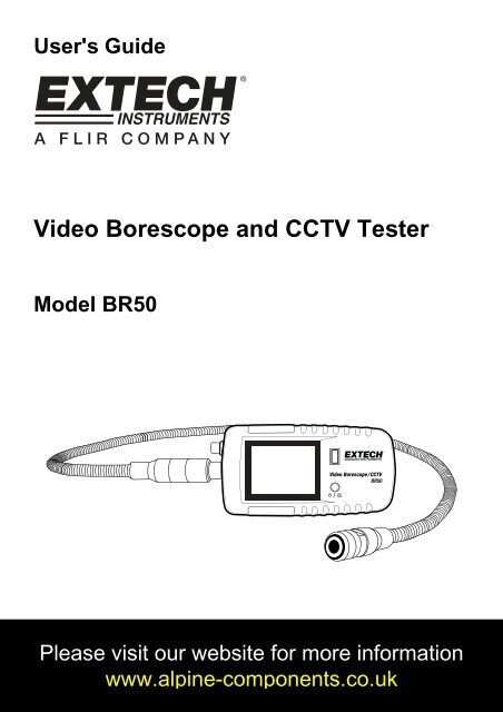 Extech BR50 Manual - Alpine Components