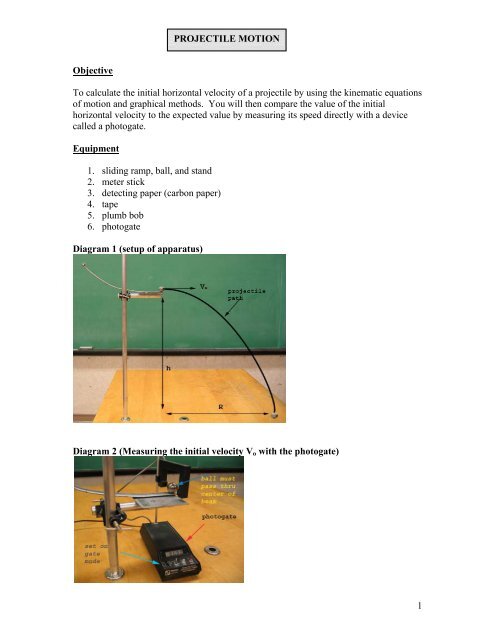 Projectile Motion - De Anza College