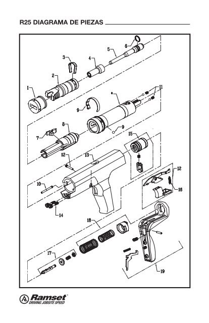 R25 DIAGRAMA DE PIEZAS - Ramset