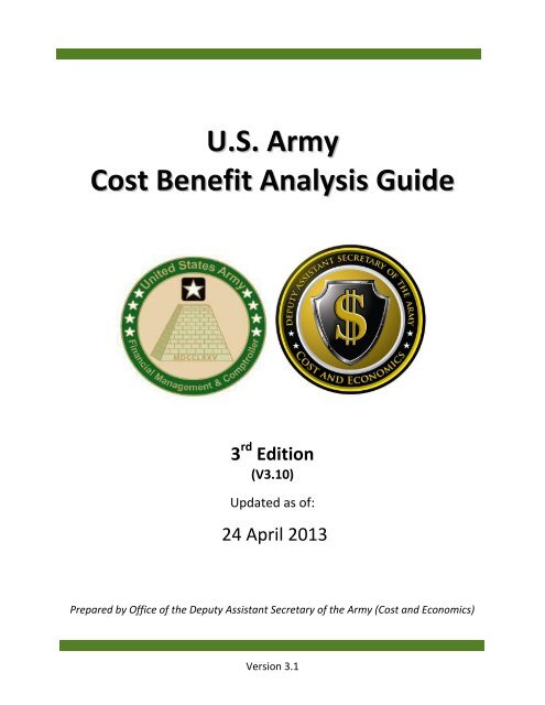 CBA Guide - Army Financial Management - U.S. Army
