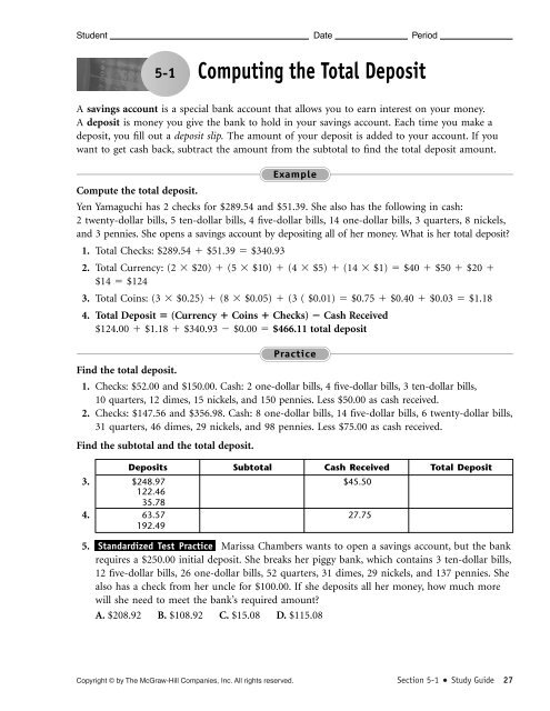 Chapter 5 Savings Accounts Chapter 5 Savings Accounts