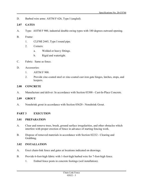 Specifications No. 20-C07