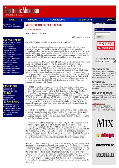 MICROTECH GEFELL M 930 - Josephson