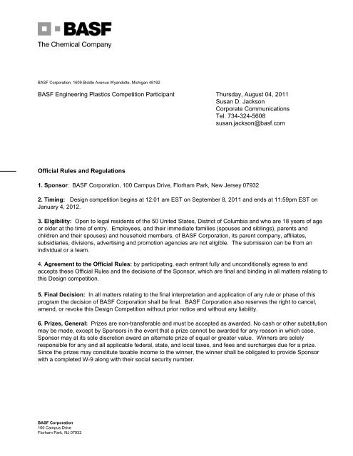 BASF Branding Letter