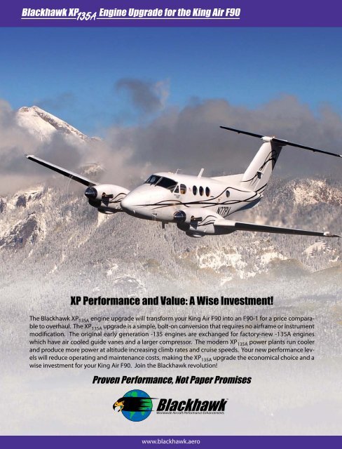 Blackhawk XP135A Engine Upgrade - Banyan Air Service