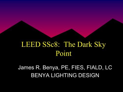 Achieving the LEED Light Pollution Reduction Credit