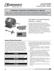 Vari-Green Motor (IOM# 473681) - Greenheck
