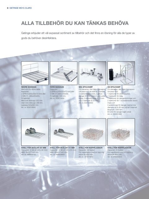 6 | GETINGE WD15 CLARO AL