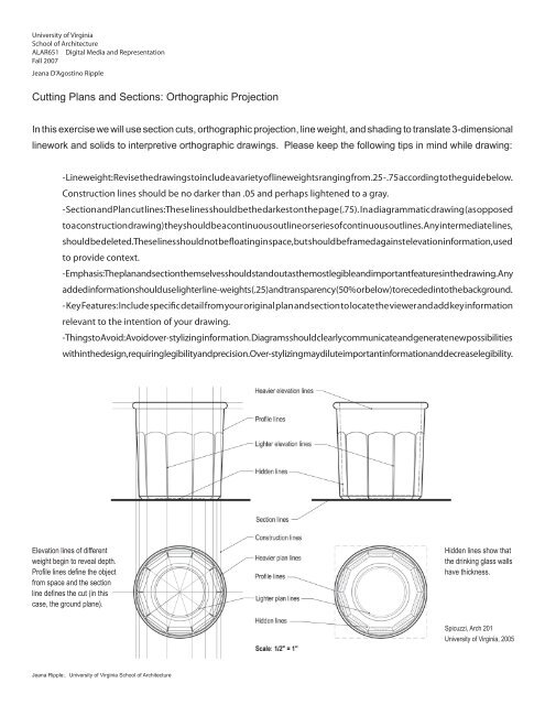 Cutting Plans and Sections: Orthographic Projection - BE Courses