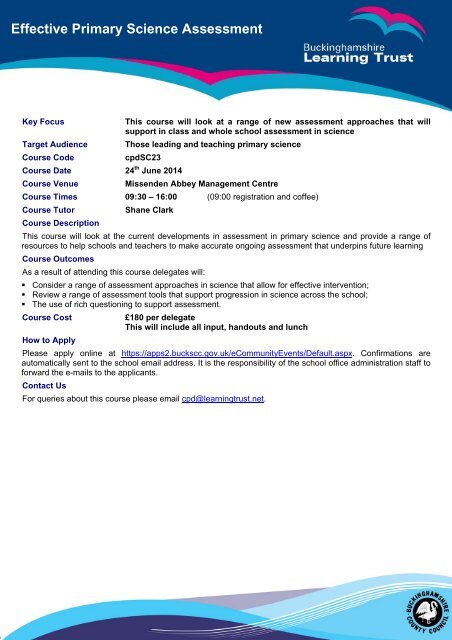 Effective Primary Science Assessment