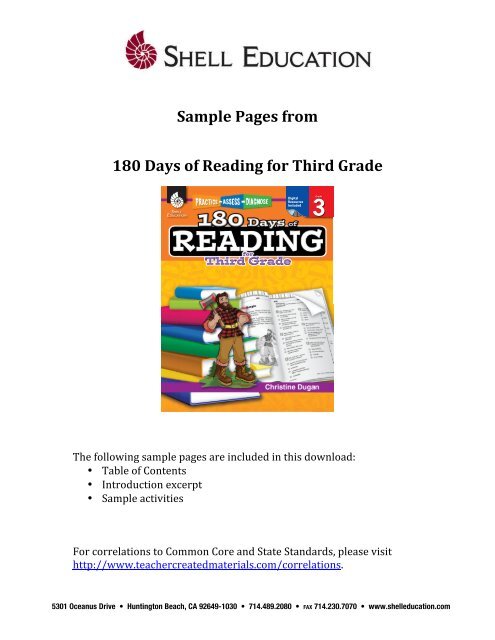 Sample Pages - Teacher Created Materials