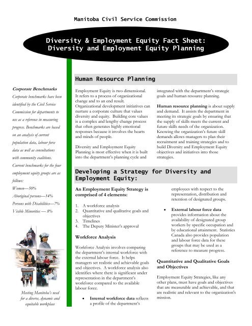 Diversity and Employment Equity Planning Fact Sheet