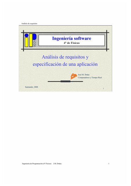 Software Análisis de requisitos y especificación de una aplicación