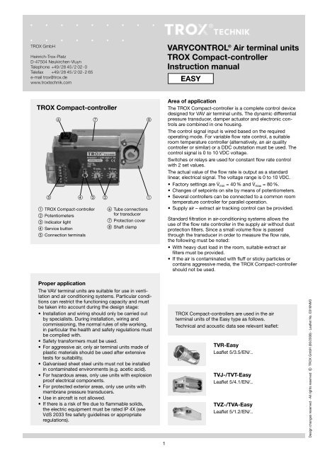TROX Compact-controller EASY