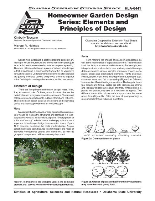 Homeowner Garden Design Series - OSU Fact Sheets - Oklahoma ...