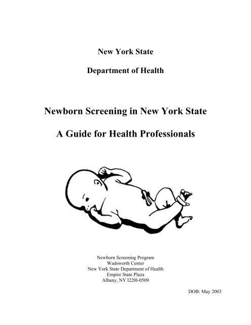 Newborn Screening in New York State A Guide for Health ...