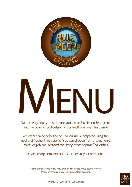 Blue Moon FOOD Menu A4