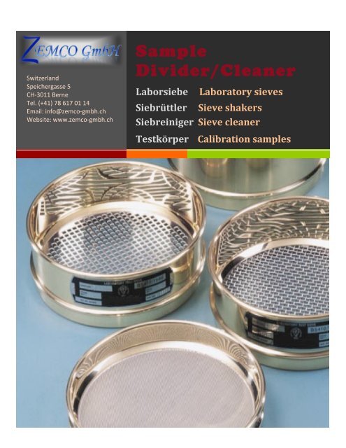 Sample Divider/Cleaner