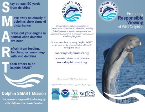 Dolphin SMART brochure - National Marine Sanctuaries - NOAA