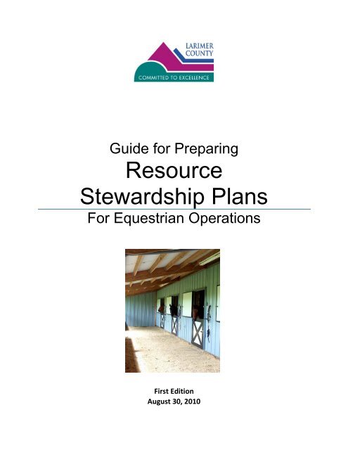 Guideline for Preparing Resource Stewardship Plans