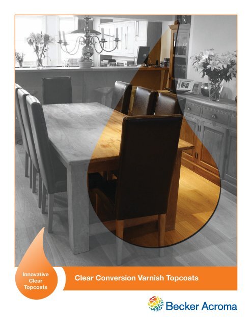 Clear Conversion Varnish Topcoats