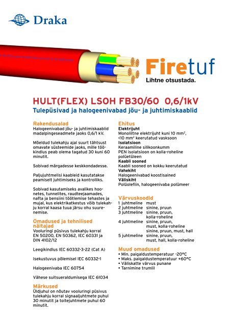 Draka Firetuf HULT(FLEX) - Elektroskandia