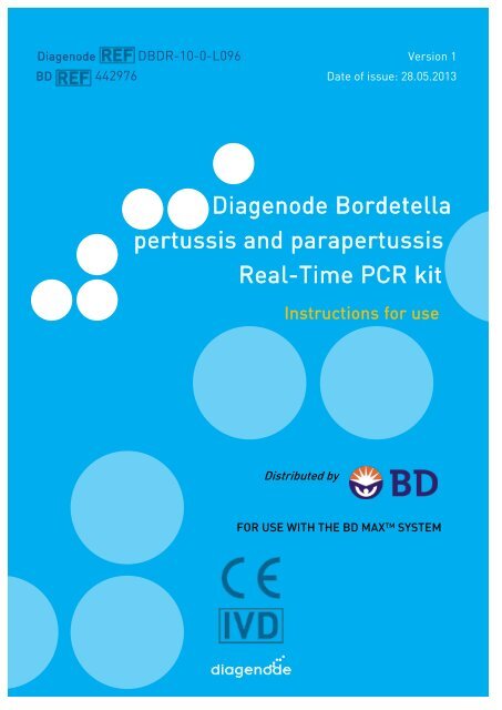 Diagenode Bordetella pertussis and parapertussis Real-Time PCR kit