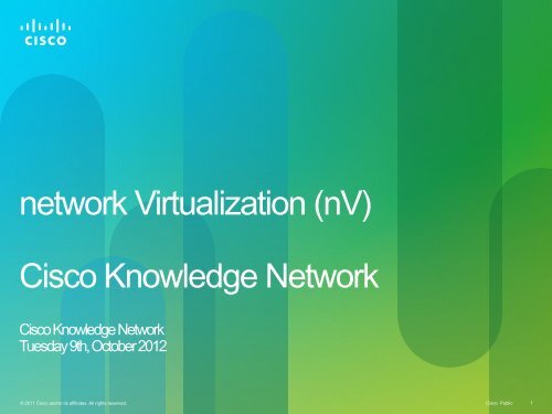 nV - Cisco Knowledge Network