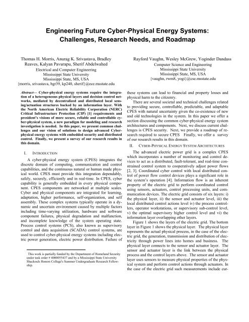 Engineering Future Cyber Physical Energy Systems Researchgate