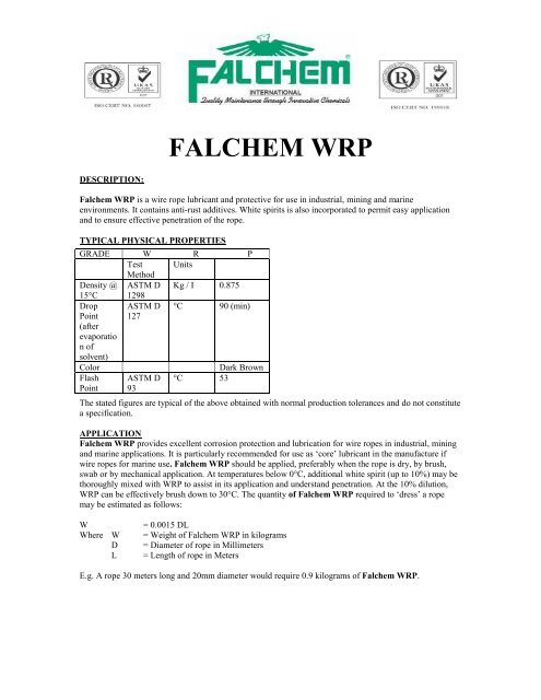 FALCHEM WRP