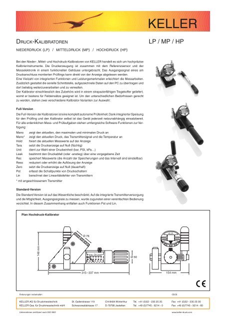 LP / MP / HP - Keller AG
