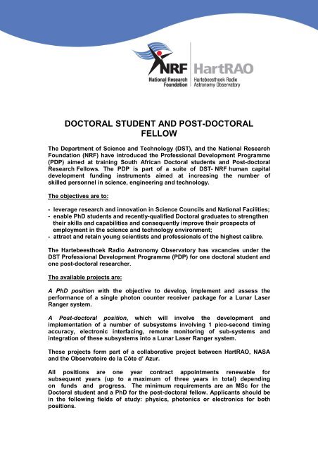 Advertisement Professional Development Programme-Geodesy[1]