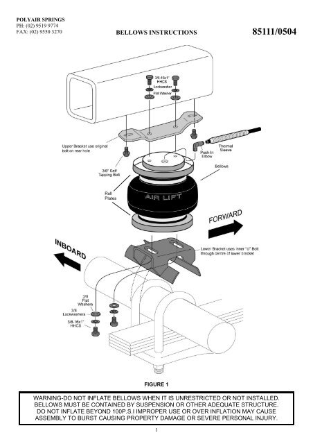 BELLOWS INSTRUCTIONS