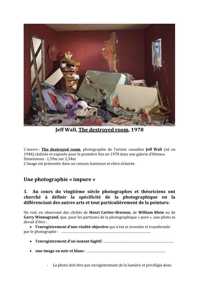 Jeff Wall Destroyed Room