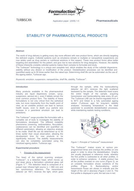 stability of pharmaceutical products