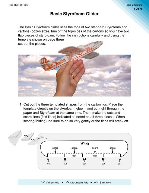 Basic Styrofoam Glider - LearnAlberta.ca
