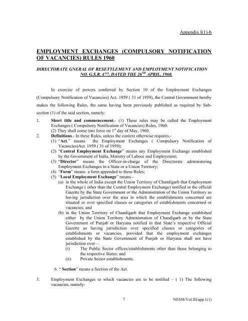 Compulsory Notification of Vacancies - Government of Himachal ...