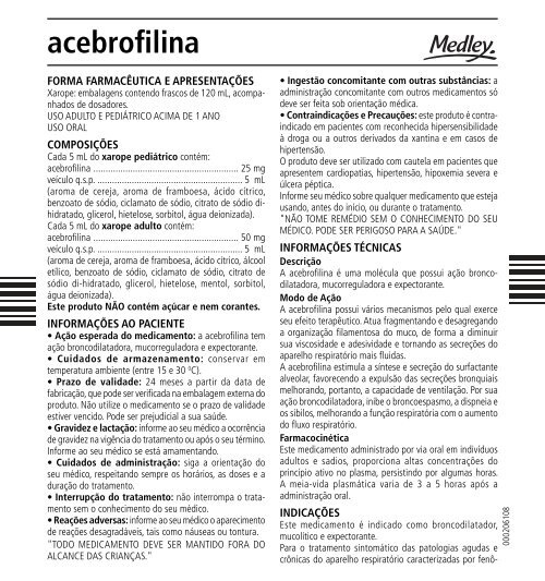 acebrofilina - Medley