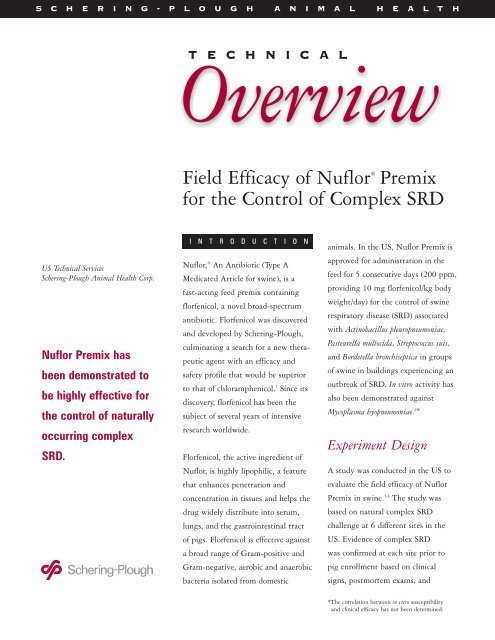 NUFLORÂ® - Technical Overview - Merck Animal Health